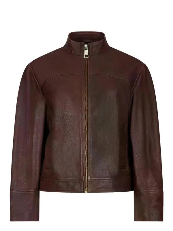 Liu Jo Leather Jacket - Brown