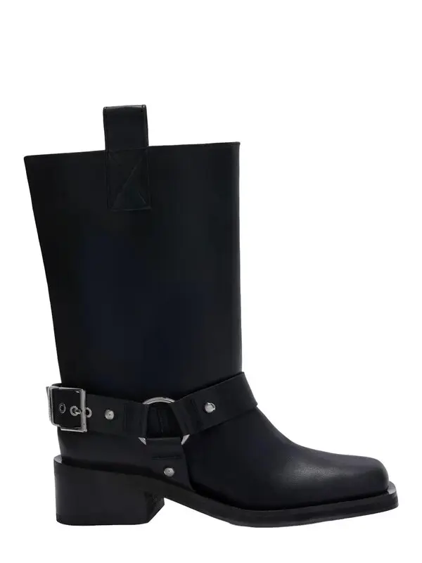 GANNI 50mm Harness-strap Boots - Black