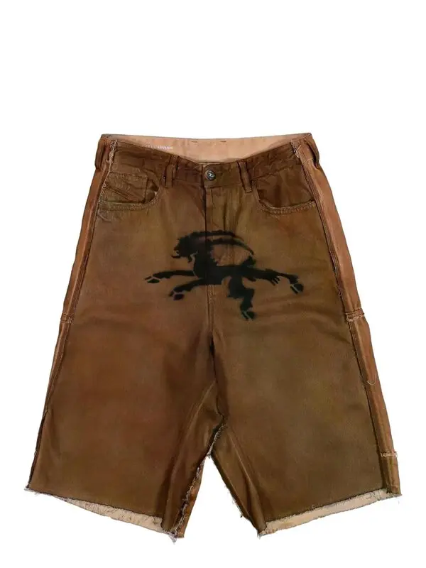 PROTOTYPES Patch-pockets Shorts - Brown