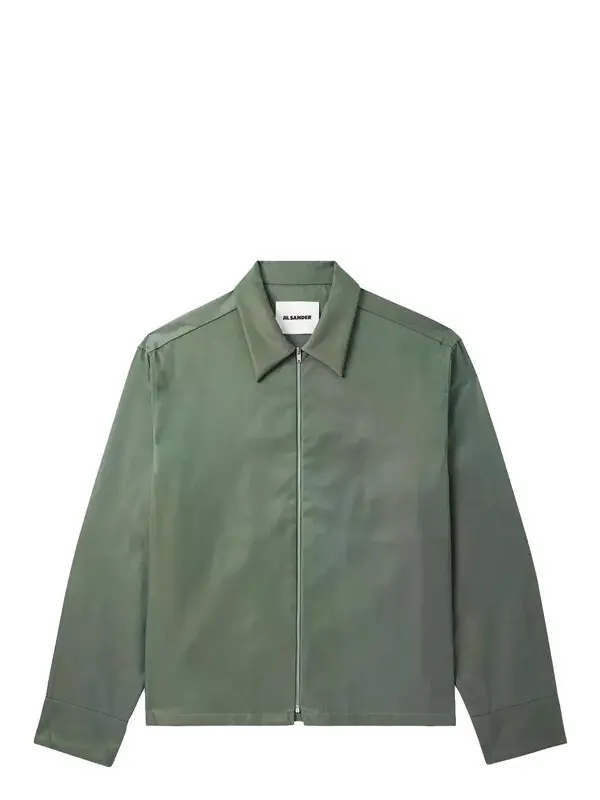JIL SANDER Zip-up Shirt - Green