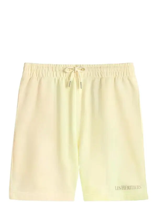 LES HÉRITIERS Logo Shorts - Yellow