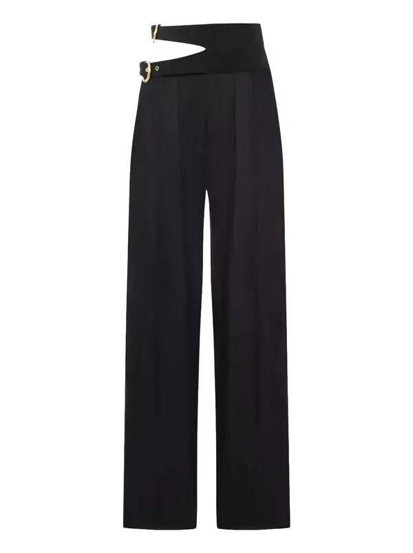 Chloé Buckle High-waisted Trousers - Black