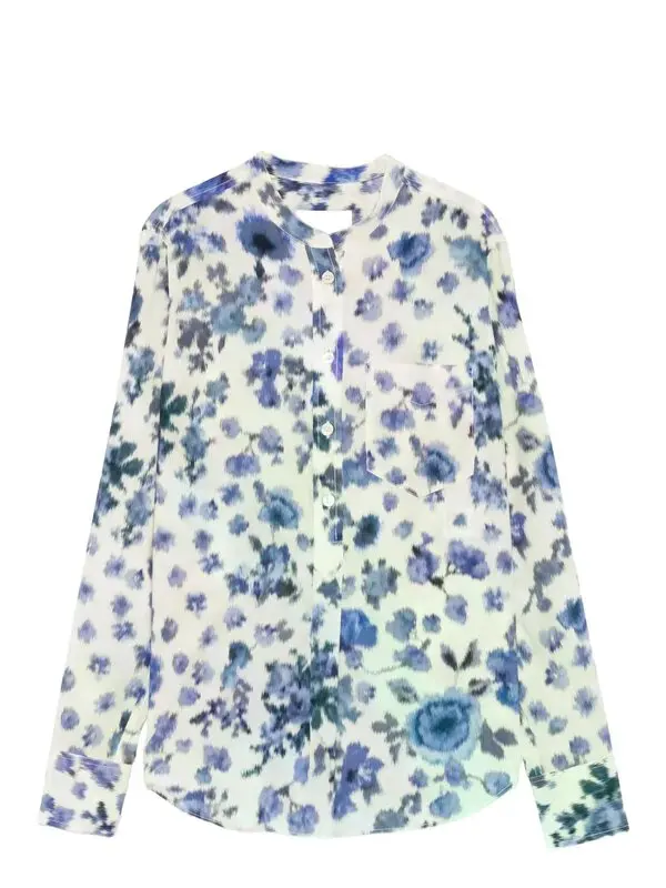Isabel Marant Floral Print Rusak Shirt - White
