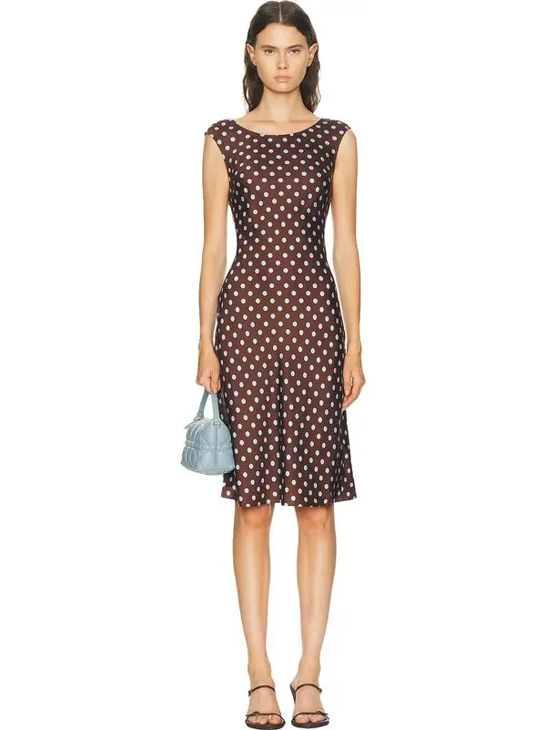 Posse Leo Dress - Chocolate Polka Dot