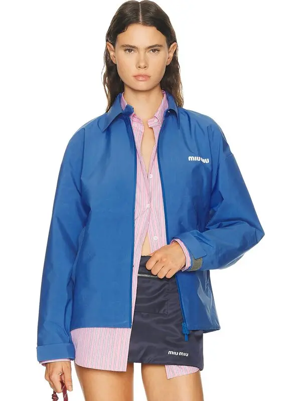 Miu Miu Tela Tecnica Jacket - Pervinca