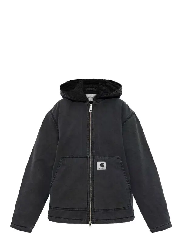 Carhartt Work In Progress Zip-up Hooded Jacket - Black