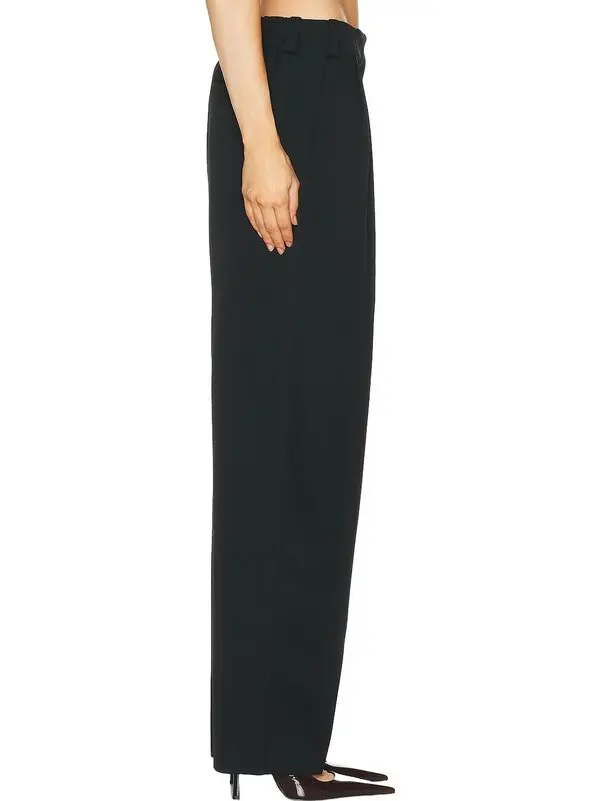 Givenchy Double Pleated Low Waist Pant - Black
