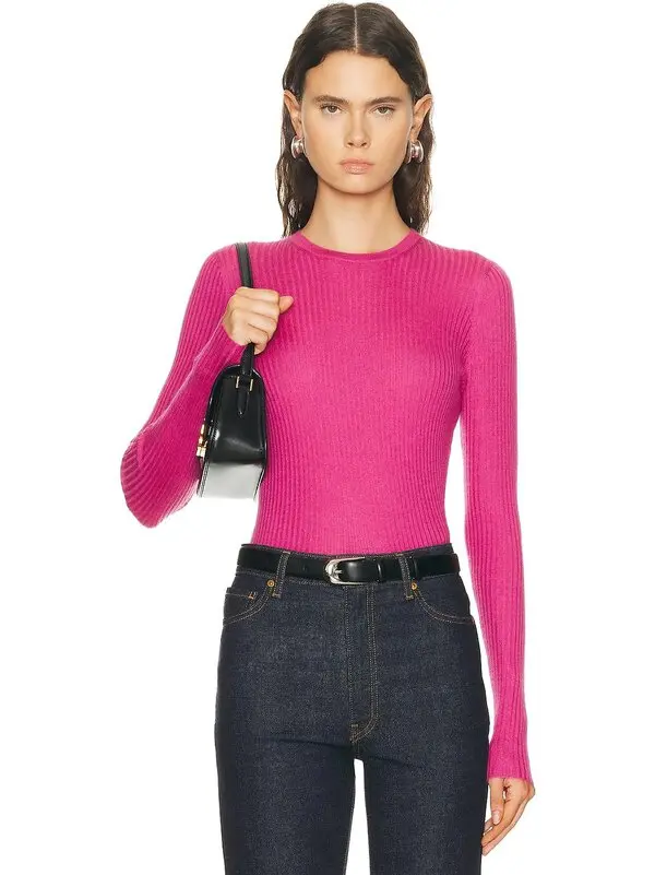 Gabriela Hearst Browning Knit Top - Fuchsia