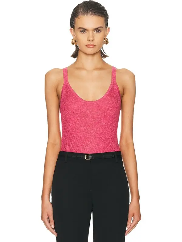 Gabriela Hearst Cinxia Tank Top - Fuchsia