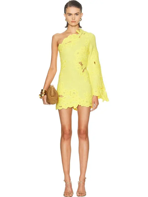Cult Gaia Marlena One-shoulder Dress - Canary