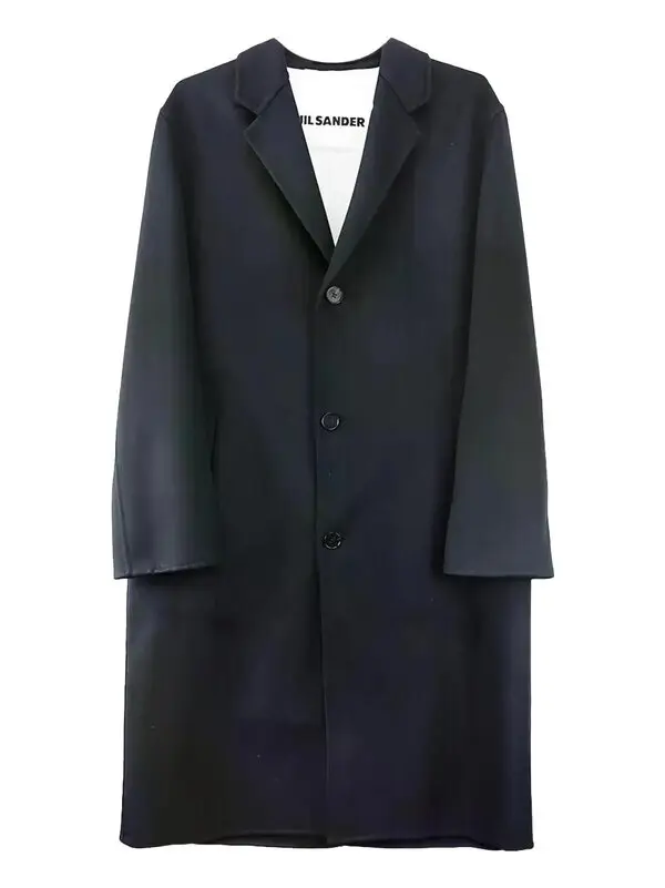JIL SANDER Single-breasted Coat - Black