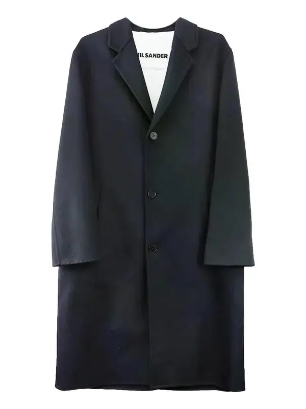 JIL SANDER Single-breasted Coat - Black