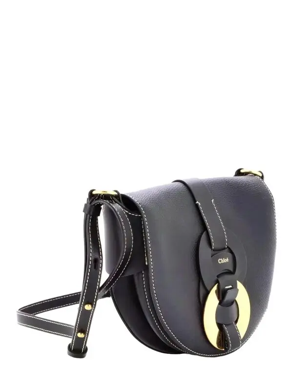 Chloé Darryl Leather Small Crossbody Bag - Black
