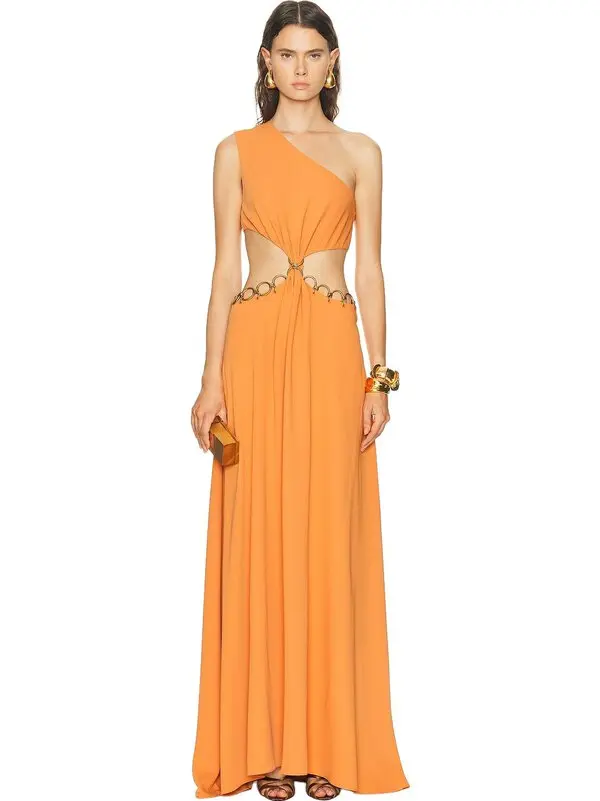 Alexis Saint Lucia One-shoulder Dress - Mandarin