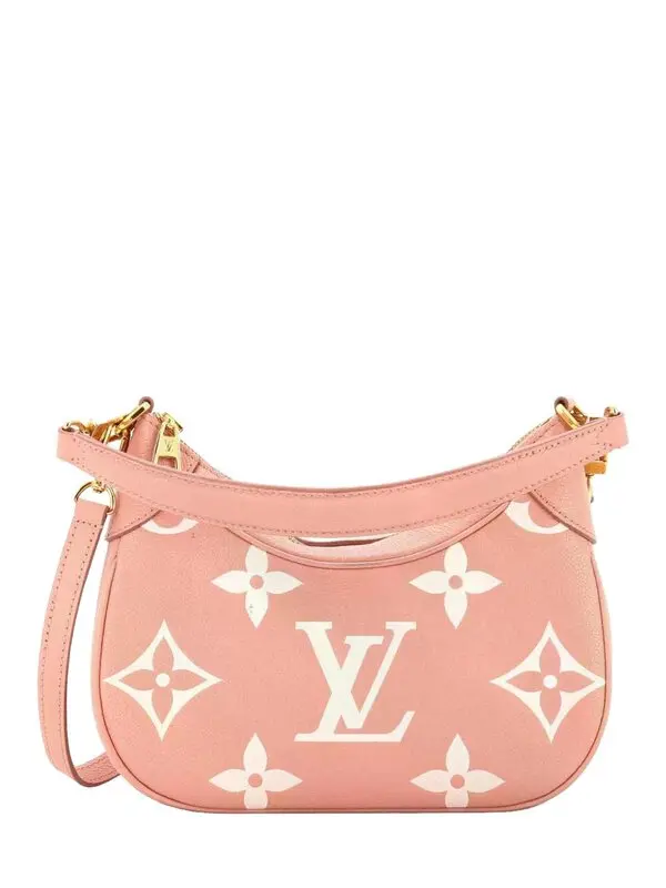 LOUIS VUITTON Bagatelle Nm Handbag Bicolor Monogram Empreinte Giant - Pink