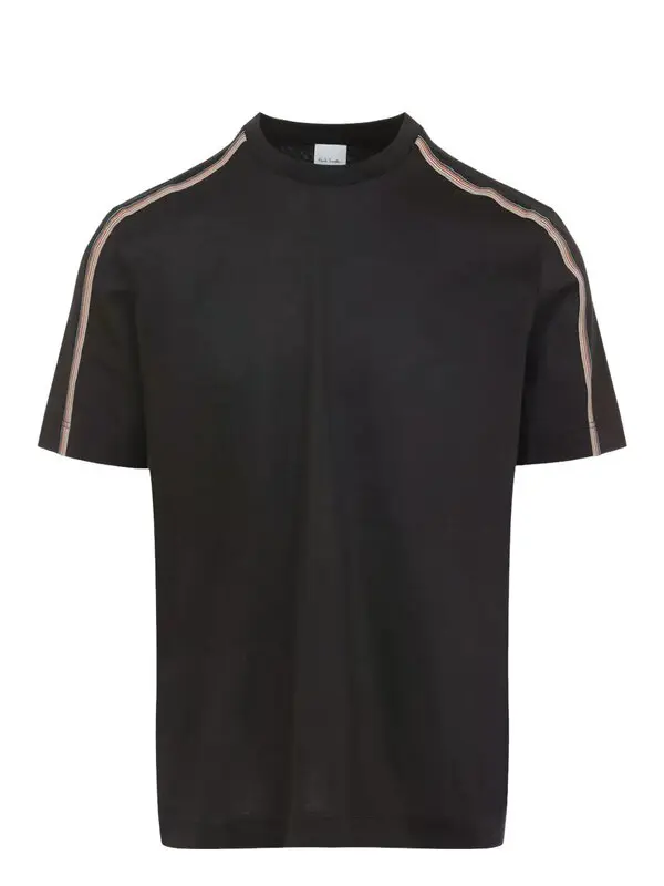 Paul Smith Striped-detail T-shirt - Black