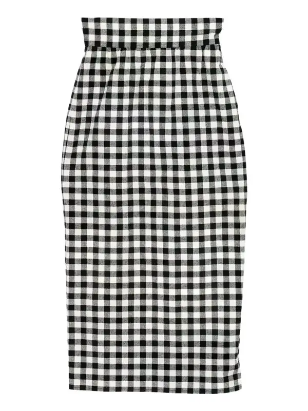 TO B. BY AGNÈS B. Plaid Skirt - Black