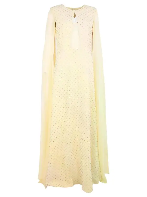 Roland Mouret Key-hole-detail Maxi Dress - Yellow