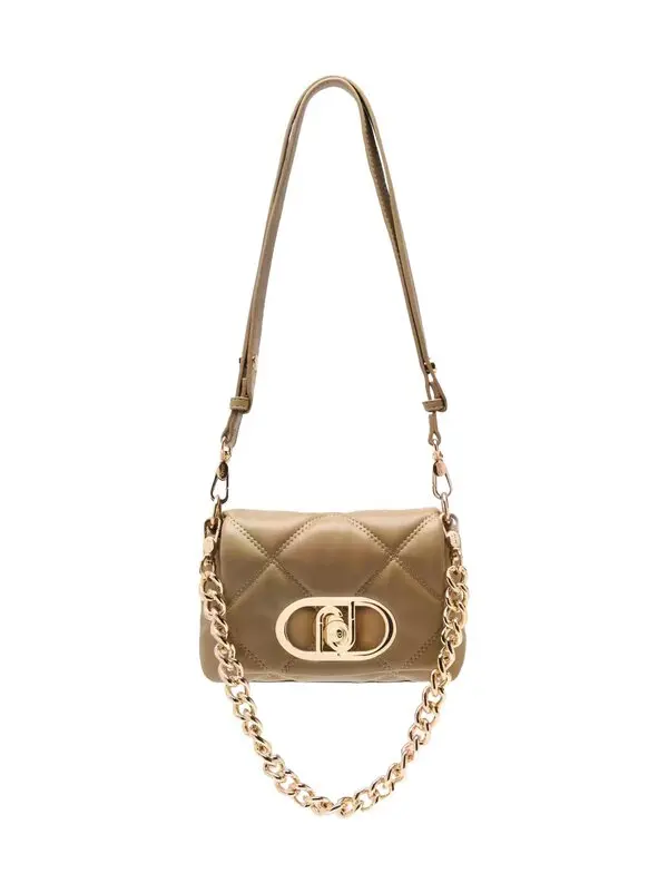 Liu Jo Quilted Monogram Shoulder Bag - Neutrals