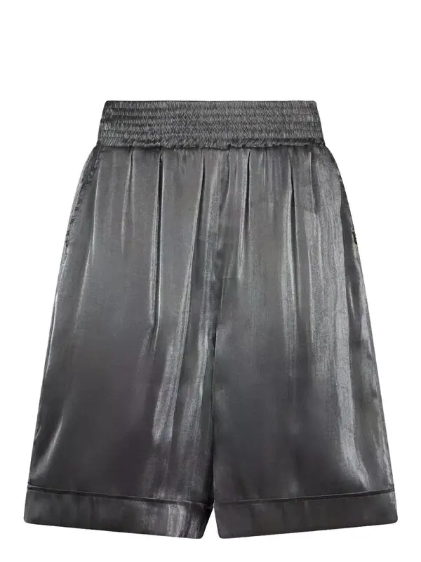 Liu Jo Laminated Shorts - Grey