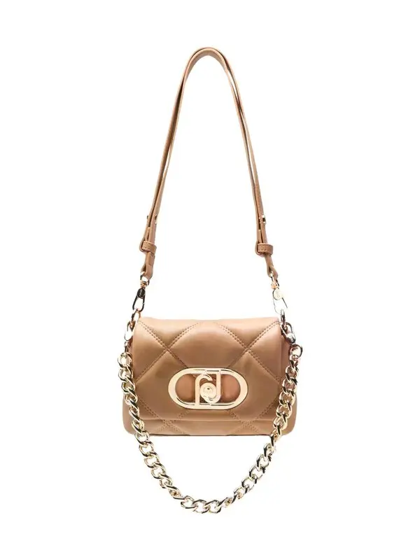 Liu Jo Quilted Shoulder Bag With Chain - Neutrals