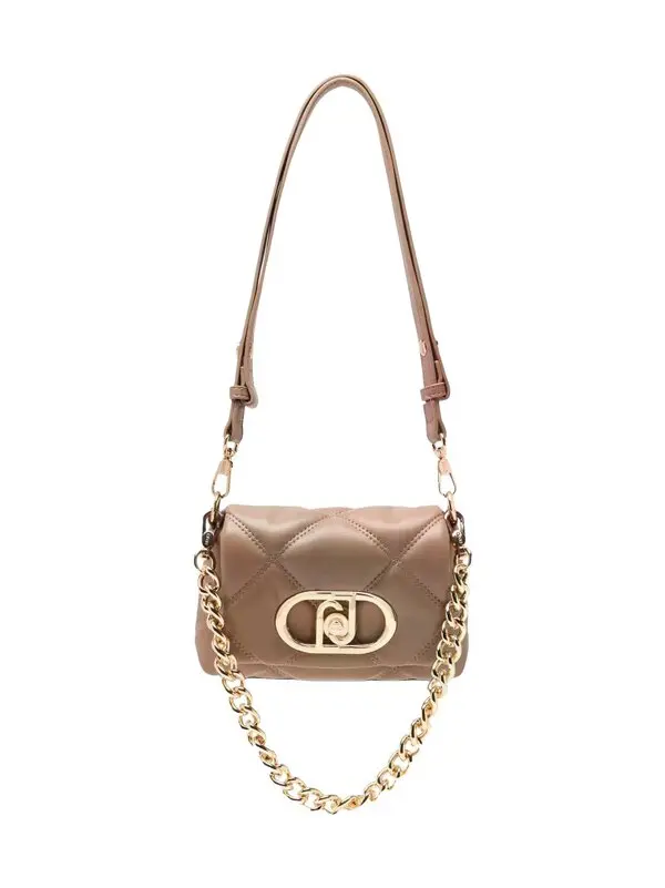 Liu Jo Lapuffy Quilted Monogram Bag - Neutrals