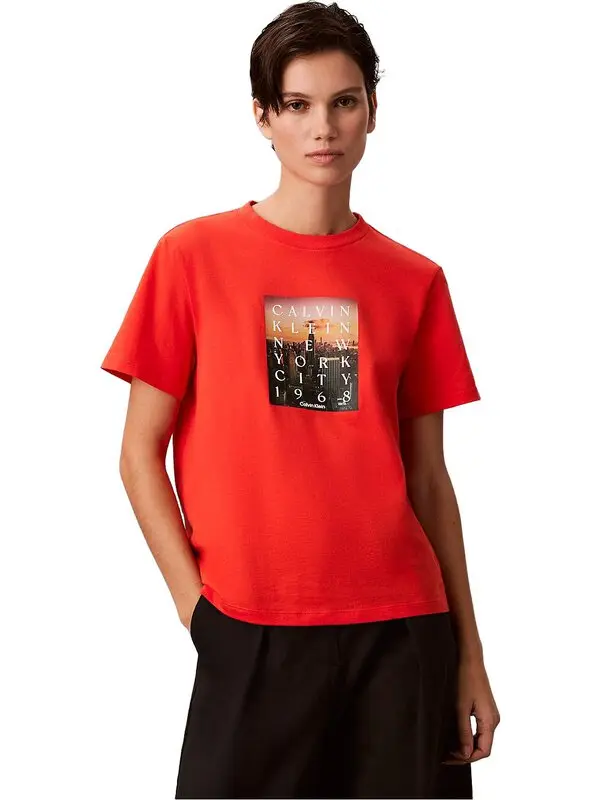 Calvin Klein Graphic Classic T-shirt - Orange Horizon