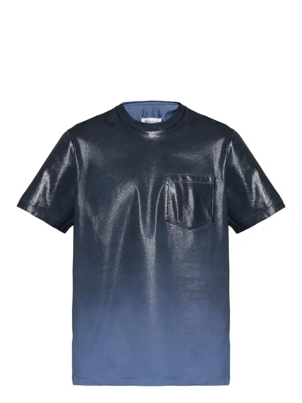 MAISON MARGIELA Shiny T-shirt - Navy Blue