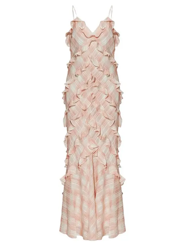 LoveShackFancy Ellieta Maxi Dress - Pink