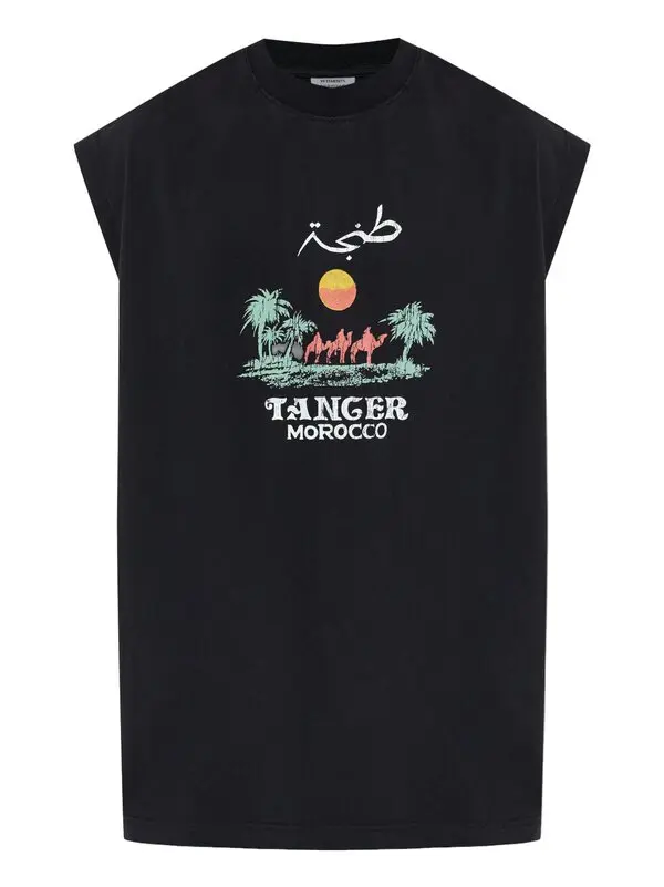 Vetements Sleeveless T-shirt - Black