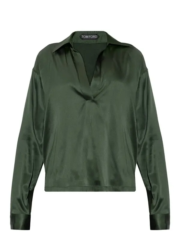 TOM FORD Silk Shirt - Green