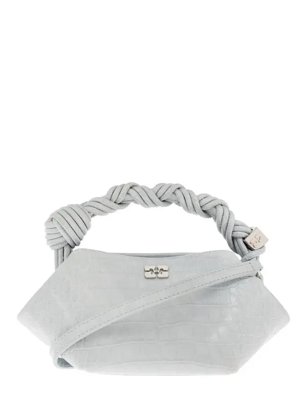 GANNI Handbag In Eco Leather - Light Blue
