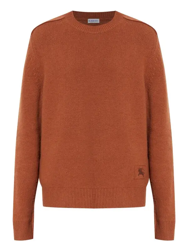 Burberry Cashmere Crew Neck Sweater - Brown