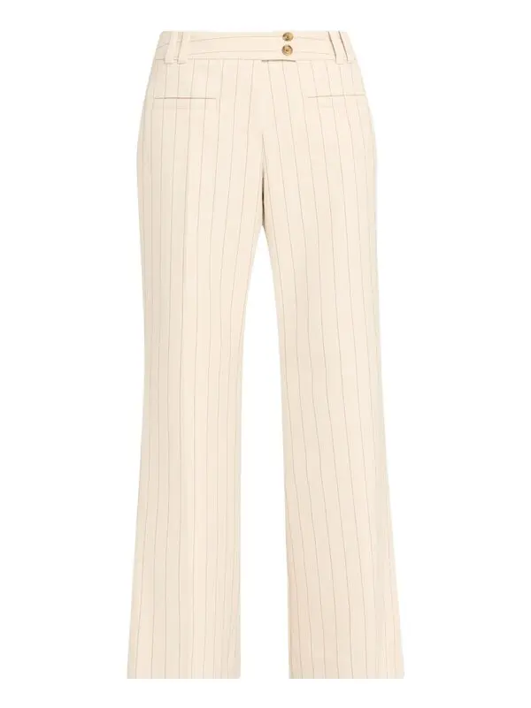 3.1 Phillip Lim Tailored Pinstripe Trousers - Ecru/tan