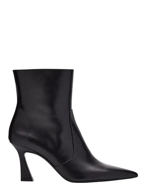 STUART WEITZMAN 85mm Vinnie Leather Booties - Black