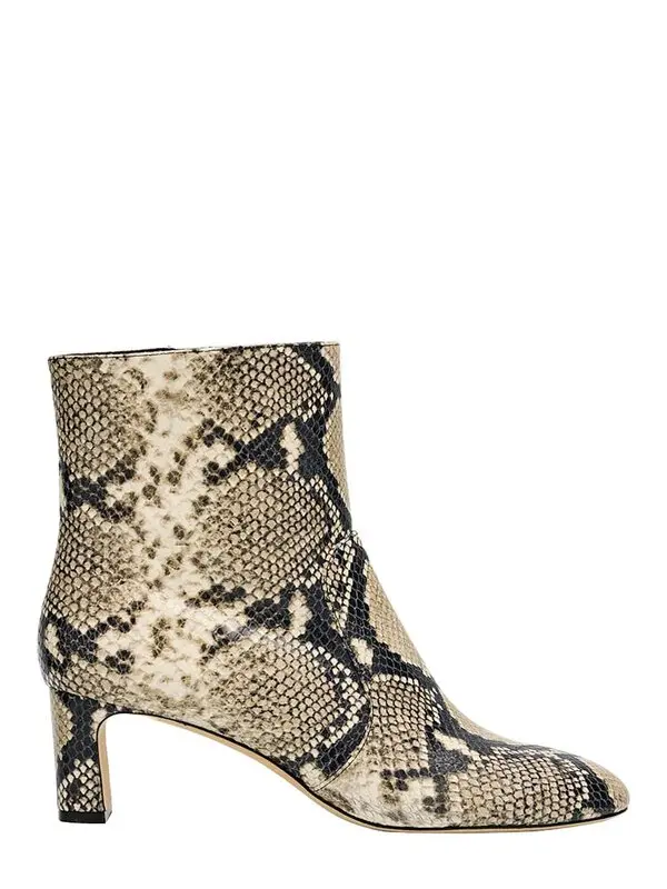 STUART WEITZMAN Babette Printed Leather Booties - Snake