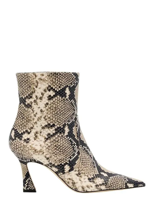 STUART WEITZMAN 85mm Vinnie -printed Leather Booties - Snake
