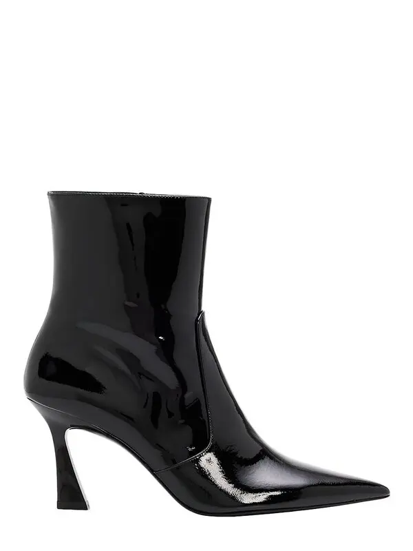 STUART WEITZMAN 85mm Vinnie Leather Booties - Black