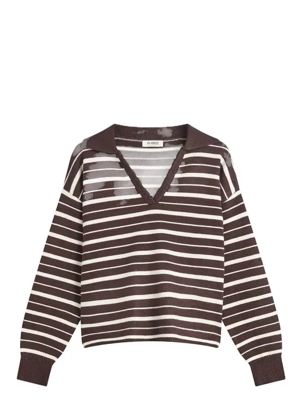 4TH & RECKLESS Hayden Polo Jumper - Stripe