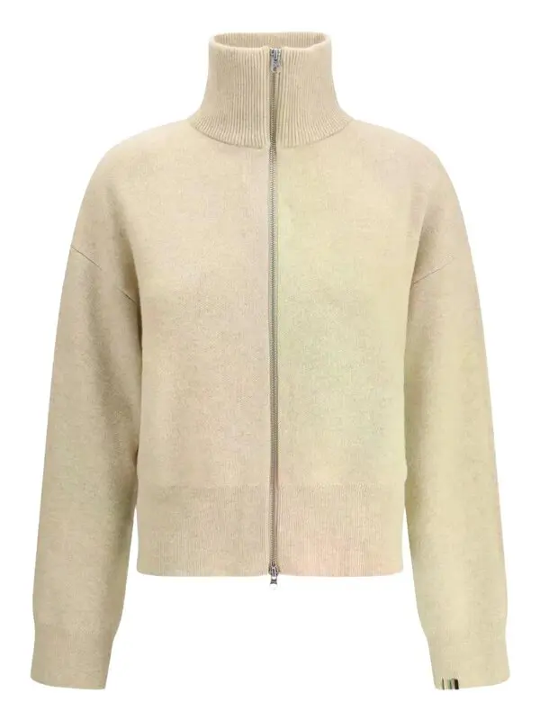 EXTREME CASHMERE X Nº 385 Xtra Fab Zip-up Cardigan - Neutrals