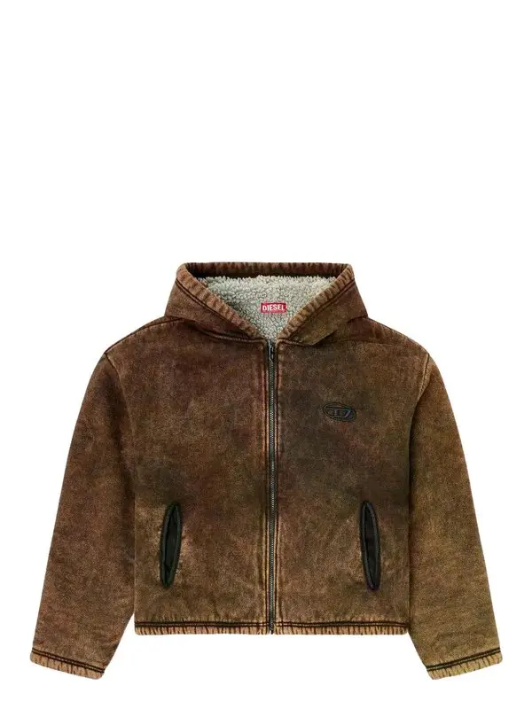 DIESEL® F-ella Zip Up Jacket - Brown