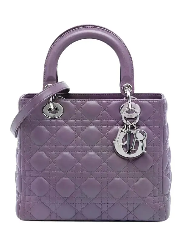 Dior 2011 Medium Lady Satchel - Purple
