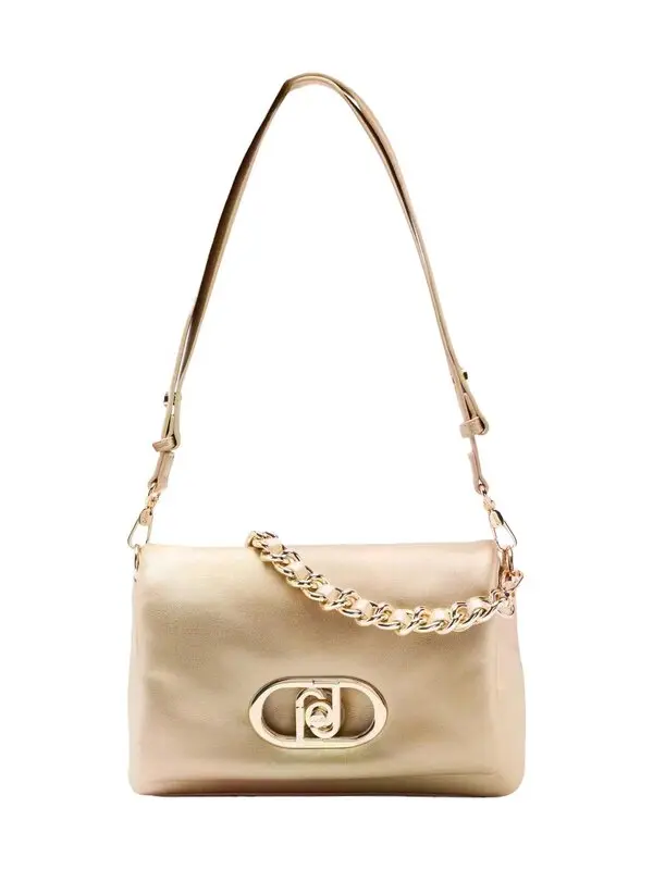 Liu Jo Braided Chain Logo Satchel - Neutrals