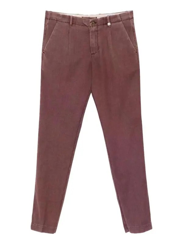 MYTHS Front-pleat Trousers - Red