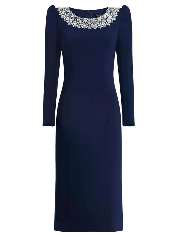 Jenny Packham Jacquetta Embellished Midi Dress - Blue