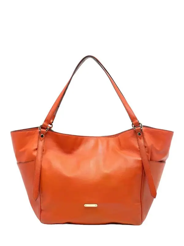 Burberry Small Leather Canterbury Tote Bag - Orange