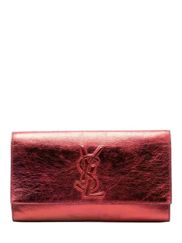Saint Laurent Belle De Jour Clutch Bag - Red