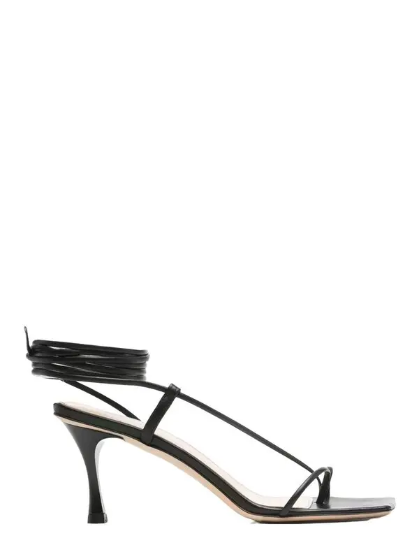 MONTROI Square-toe Stiletto Sandals - Black