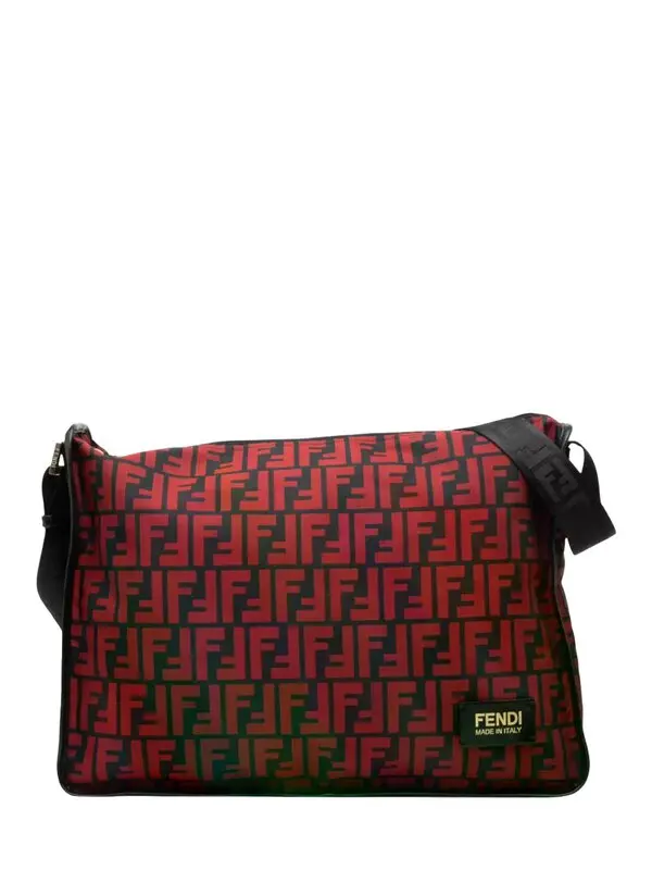 Fendi Zucca Nylon Crossbody Bag - Red