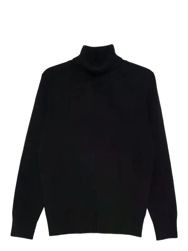 KANGRA Roll-neck Long-sleeved Sweater - Blue